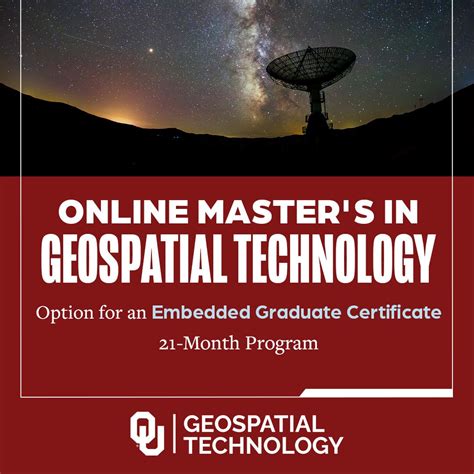 Ou Online Geospatial Technology On Linkedin Ou Online Master Of Science In Geospatial