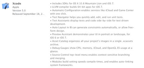 Xcode 50 Released With Ios 7 Sdk 64 Bit App Compiler 9to5mac