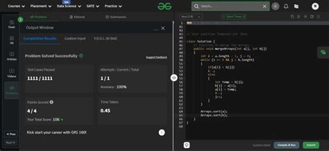 gfg gfg160dayschallenge codingchallenge dsa geekstreak2025