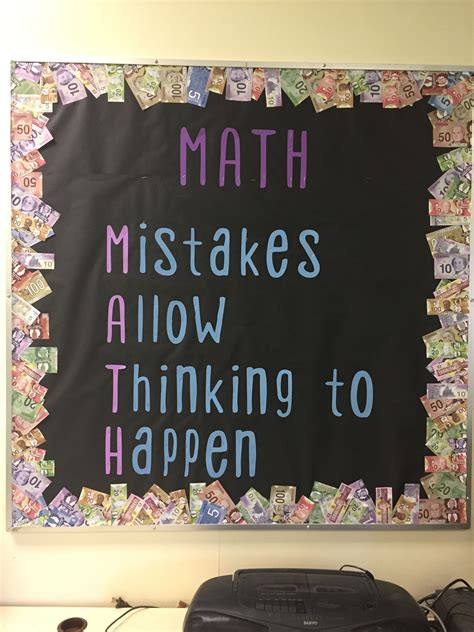 Math Bulletin Board Math Makes Allowing Thinking To Happen Math Bulletin Board Math Makes Allowing Thinking To Happen