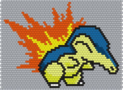 Cyndaquil Pokemon Peyote Bead Pattern Peyote Bead Patterns Characters Bead Patterns