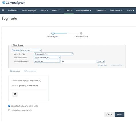 Campaigner Review Contact Segment And Workflow Automation