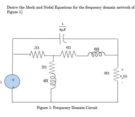 Solved Derive The Mesh And Nodal Equations For The Frequency