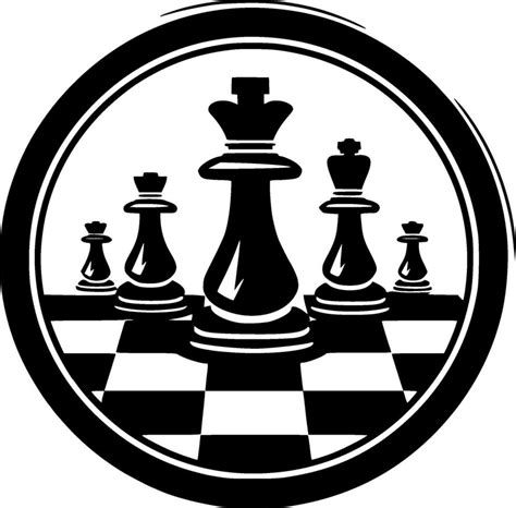 Chess Black And White Isolated Icon Vector Illustration 30519480