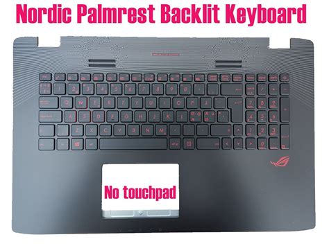 Nordic Palmrest Keyboard For Asus Rog Gl752v Gl752vl Gl752vw Gl752vwm Gl752vlm Ebay