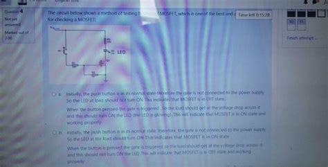 Solved Question 4 Not Yet Answered The Circuit Below Shows A