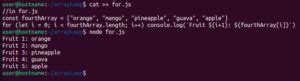 How To Loop Through Array In Node Js Methods Golinuxcloud