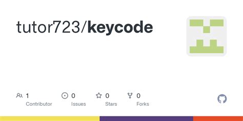 GitHub Tutor723 Keycode