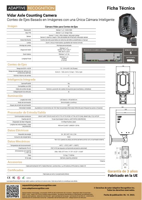 Vidar Axle Camera For Vehicle Axle Counting Adaptive Recognitions Documents