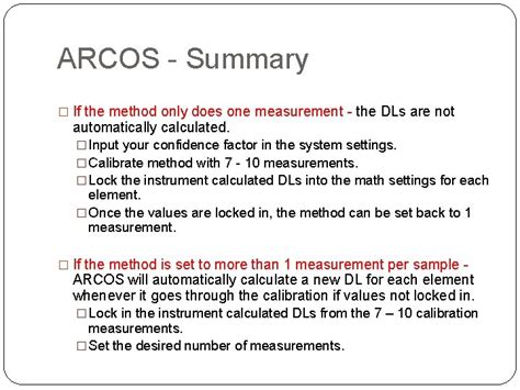 icp detection limits detection limit dl or limit