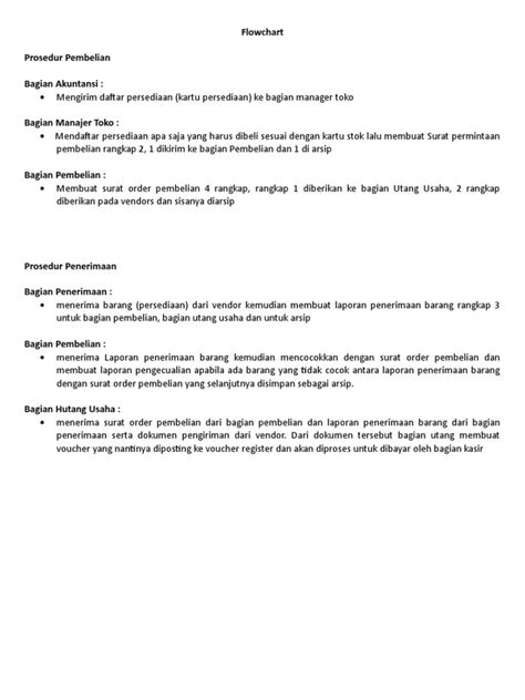 Flowchart Persediaan Pdf