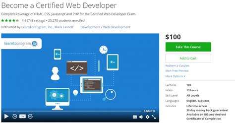 Udemy Course Become Certified Web Developer Free Udemy Course Premium