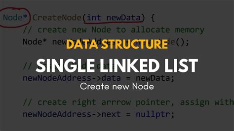 Single Linked List Create New Node Youtube