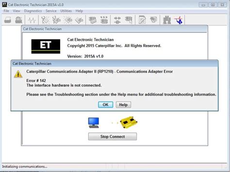 How To Solve Cat Et Error 142 Communications Adapter Error Auto
