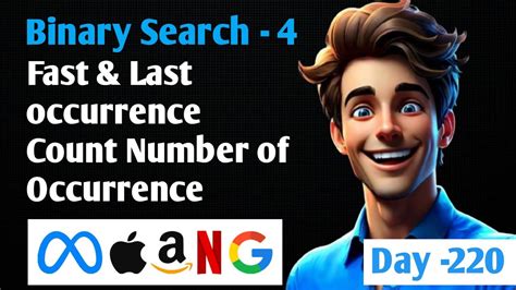 First And Last Occurrence Count Occurance Binary Search L1 Strivers A Z Dsa Sheet 416