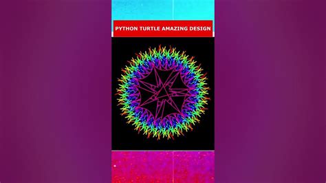 Python Turtle Graphics Project Beautiful Indian Design Youtube