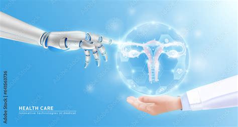 Innovative Technologies In Medical Health Care Futuristic Robot Hand AI Artificial Intelligence