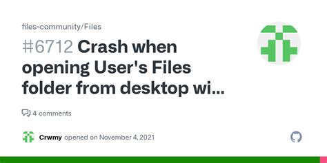 Crash When Opening User S Files Folder From Desktop With Files As Default Explorer Issue