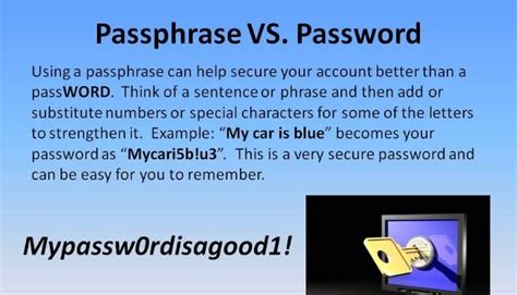 Passphrase Instead Of A Password