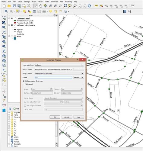QGIS Heatmap Plugin Generates A Solid Black Map Geographic Information Systems Stack Exchange