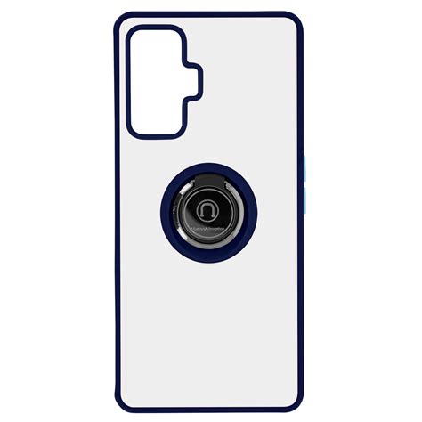 Etui Xiaomi Poco F4 GT Bi-material Metal Ring Funkcja Stojak niebieski ...