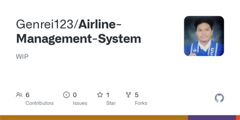GitHub Genrei Airline Management System WIP