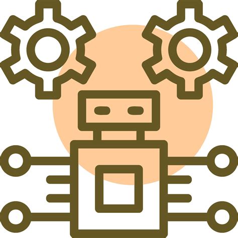 robotic process automation linear circle icon 39494509 vector art at vecteezy