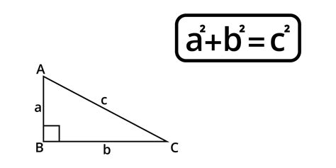 Pythagorean Theorem With Right Triangle Isolated On White Background 42124686 Vector Art At Vecteezy