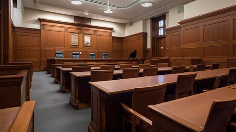 Premium Photo A Photo Of A Law School Classroom With Lecture Podium