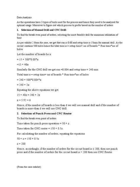 Data Analysis Sample Problem Pdf