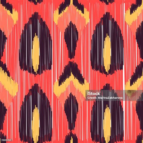 심리 스 Ikat 패턴 0명에 대한 스톡 벡터 아트 및 기타 이미지 0명 가리기 그런지 이미지 기법 Istock