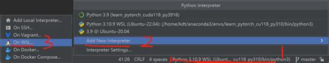 Windows WSL Ubuntu Pycharm Conda for deeplearning 公孙启