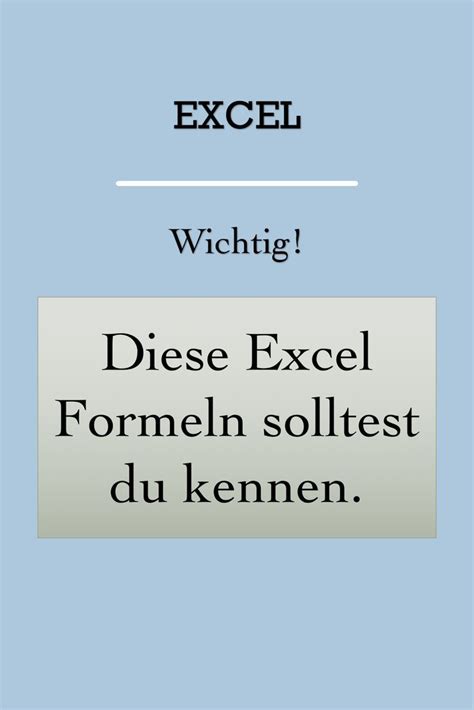 Excel Formeln Diese Solltest Du Kennen Artofit