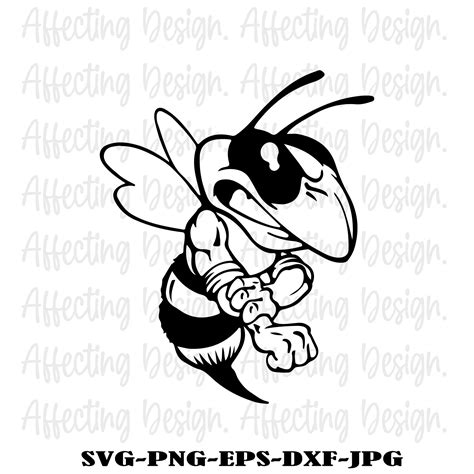 Hornets Svg Football Svg Distressed Hornets Design Grunge Etsy Hornet