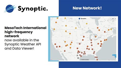 Synoptic Adds Mesotech Weather Data To Platform Synoptic Data A