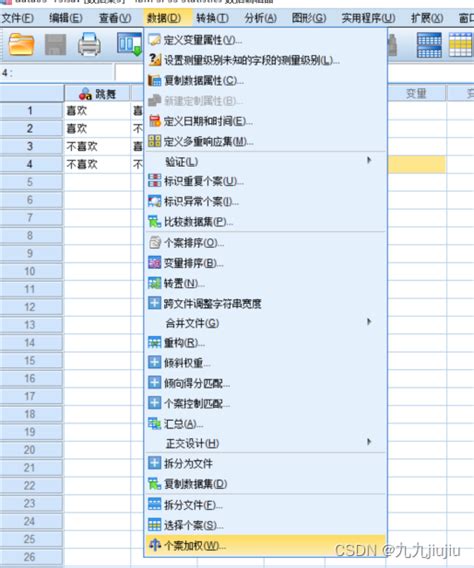 Spss基本数据处理（三）spss数据集 Csdn博客