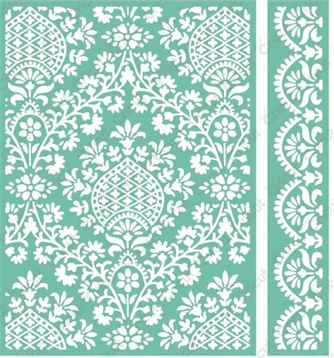 Cuttlebug 5 X 7 Embossing Folder And Border Ogee Damask Cuttlebug Embossing Folders Damask