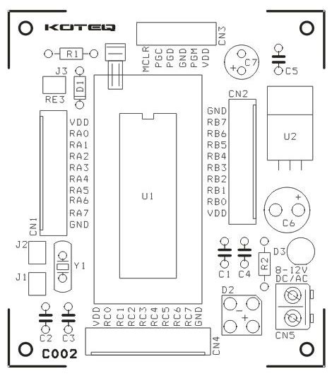 Pic 18f 28 Pin Pic Development Board Electronics