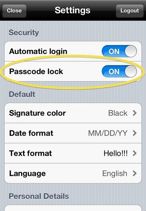 enter passcode to keep your signature safe signeasy blog