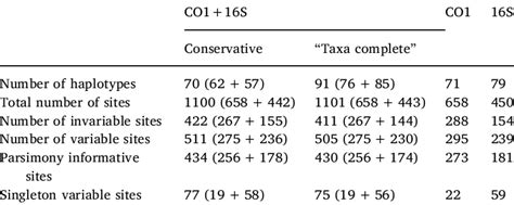 properties of the datasets the conservative concatenated dataset