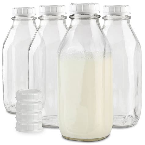 Empty Glass Milk Jug