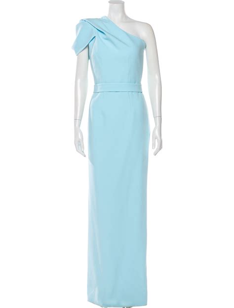 Safiyaa One Shoulder Long Dress Blue Dresses Clothing Saf27322