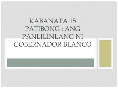 Kabanata 15 Noli Me Tange Revisedpptx