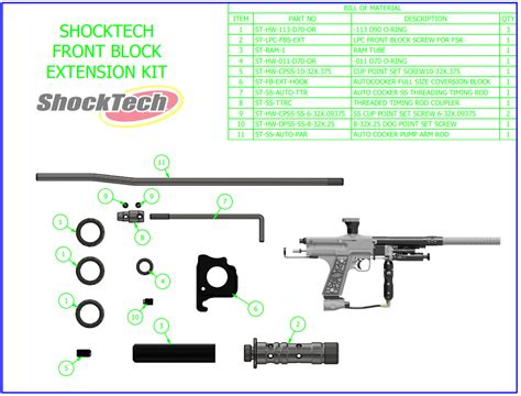 Sfl Extension Kit Shocktech Usa Sfl Extension Kit Shocktech Usa