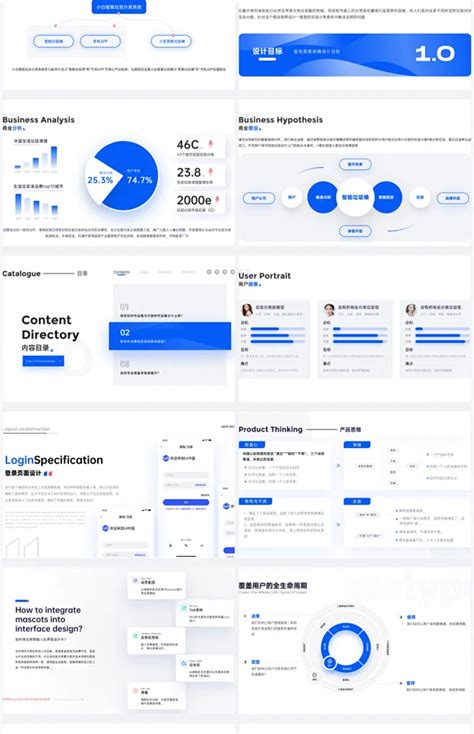 67页精选ui作品集平面设计逻辑图架构图大厂keynote Ppt模版 淘宝网 花瓣网