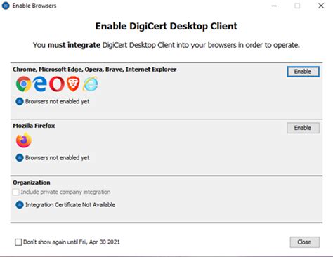 Troubleshooting Instructions Digicert Desktop Client