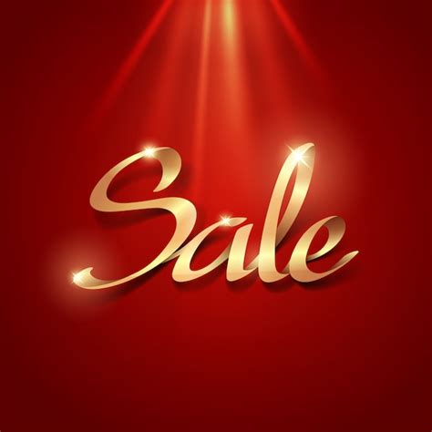 골드 리본 판매 프리미엄 벡터