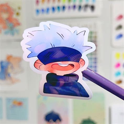 Chibi Anime Waterproof Sticker Etsy