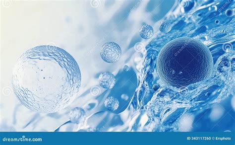 Two Cells Joining And Fusing Symbolizing The Process Of Cell Fusion