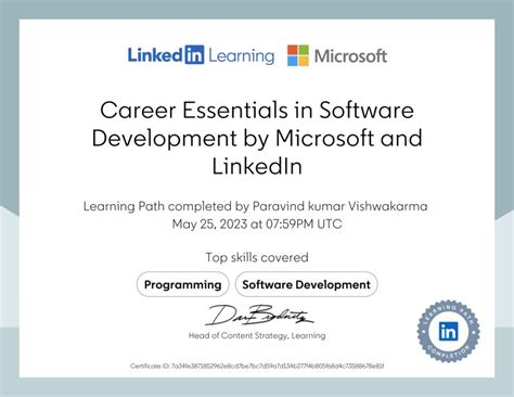 paravind kumar vishwakarma on linkedin certificate of completion